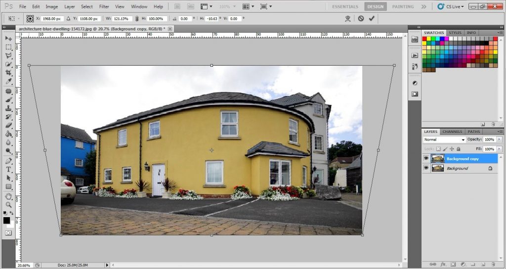 Perspective warp photoshop cs5 Tutorial for Beginners
